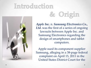 Samsung Vs. Apple -- The Patent Fight | PPTX