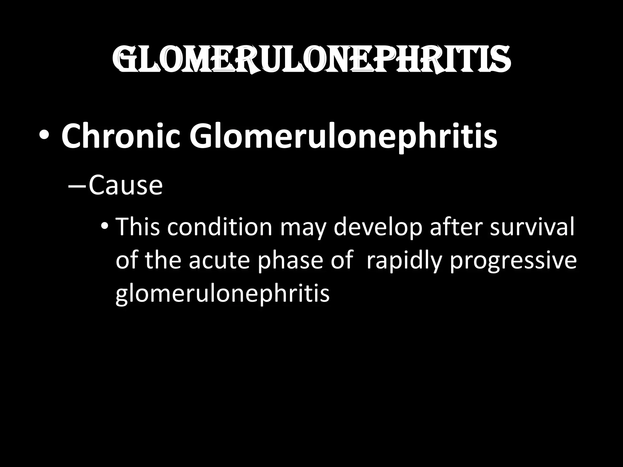 Nephrotic syndrome and glomerulonephritis | PPTX