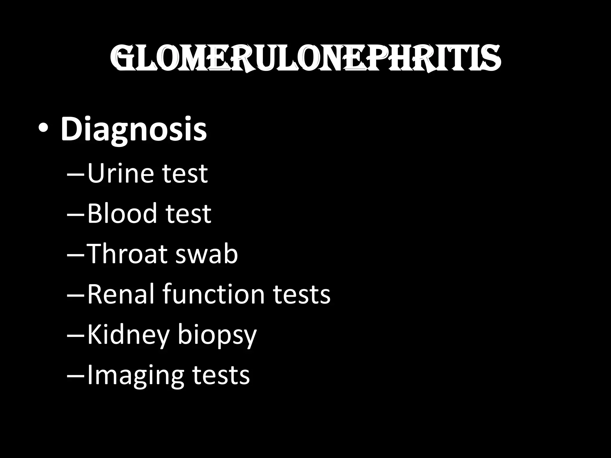 Nephrotic syndrome and glomerulonephritis | PPTX