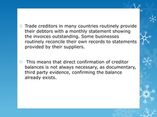 trade receivable and trade payable | PPTX