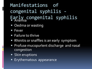 congenital syphilis | PPTX
