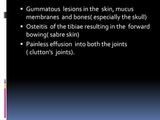 congenital syphilis | PPTX