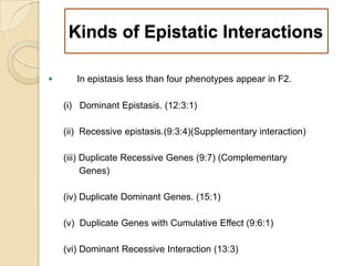 Epistasis | PPTX