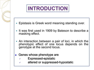 Epistasis Definition