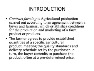 Contract Farming | PPT