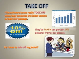 Phrasal verbs take and put | PPTX | Weather | Science