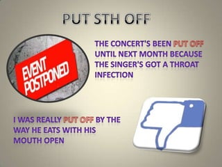 Phrasal verbs take and put | PPTX
