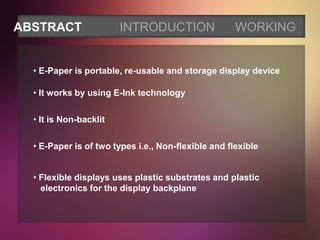 E-Paper Display | PPTX