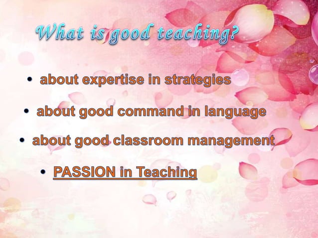The Secret in Good Teaching | PPTX