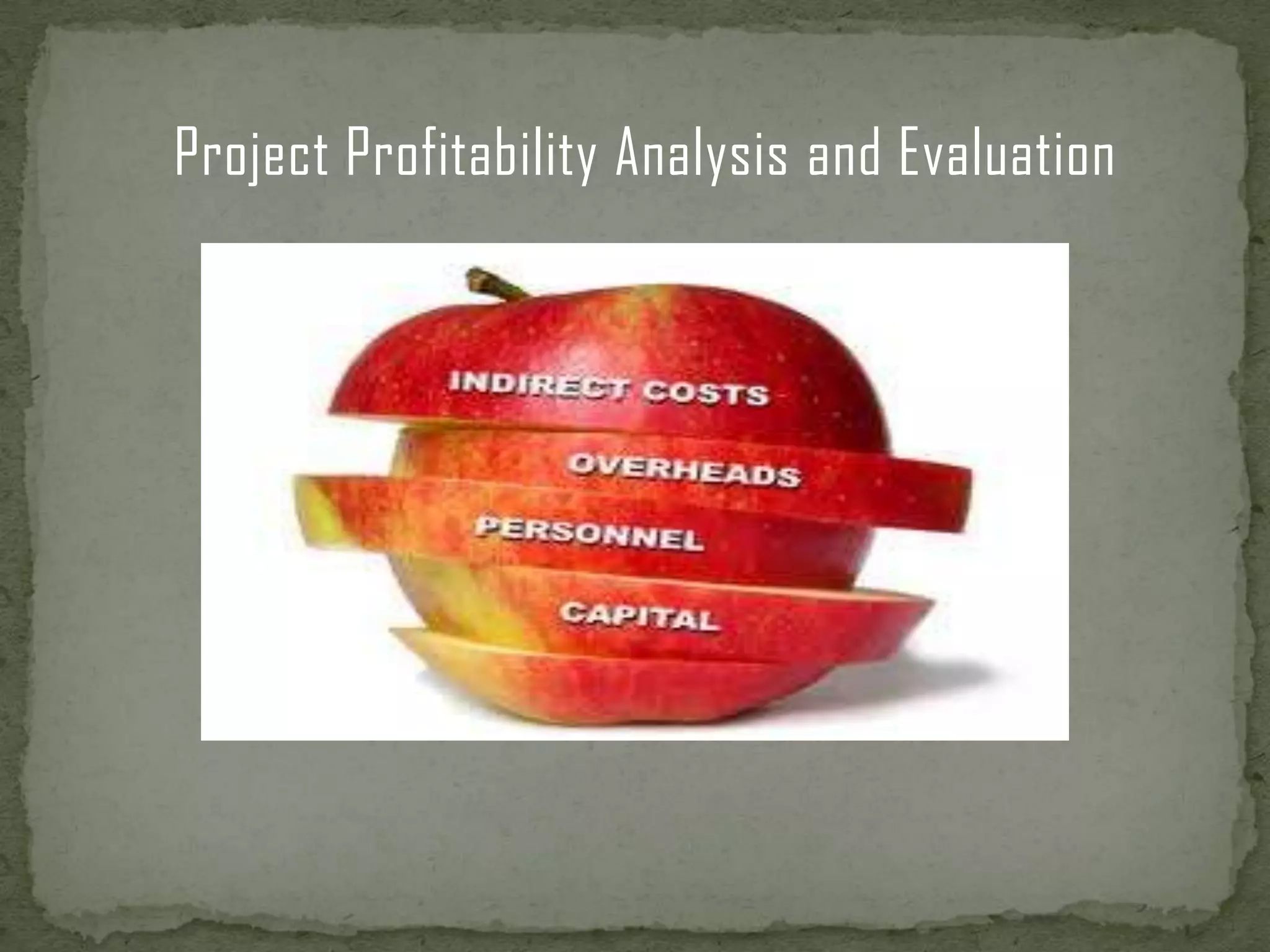 Project Profitability Analysis and Evaluation | PPTX