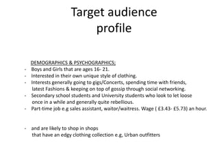 Target Audience | PPT