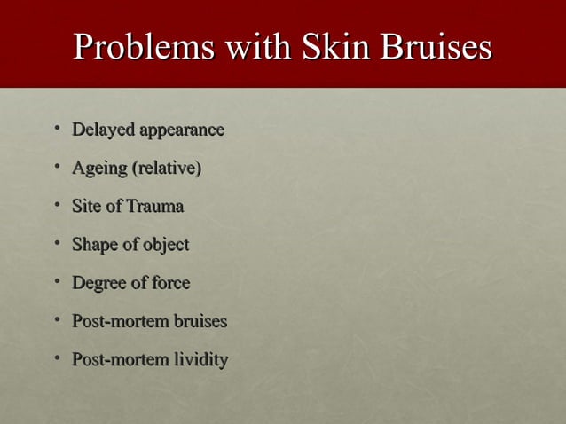 Wounds in forensic medicine | PPT | Death, Injury, or Military Conflict ...