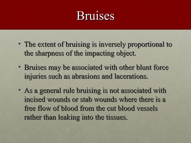 Wounds in forensic medicine | PPT | Death, Injury, or Military Conflict ...