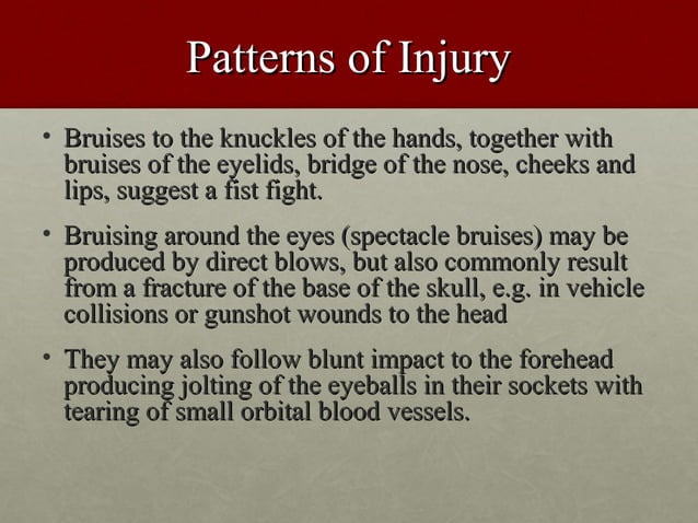 Wounds in forensic medicine | PPT | Death, Injury, or Military Conflict ...