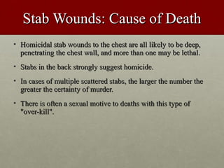 Wounds in forensic medicine | PPT