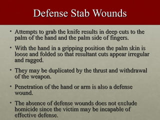 Wounds in forensic medicine | PPT