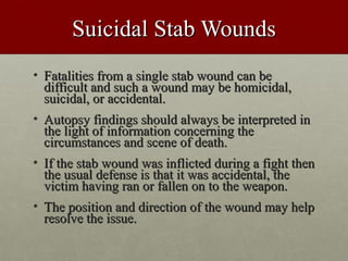 Wounds in forensic medicine | PPT
