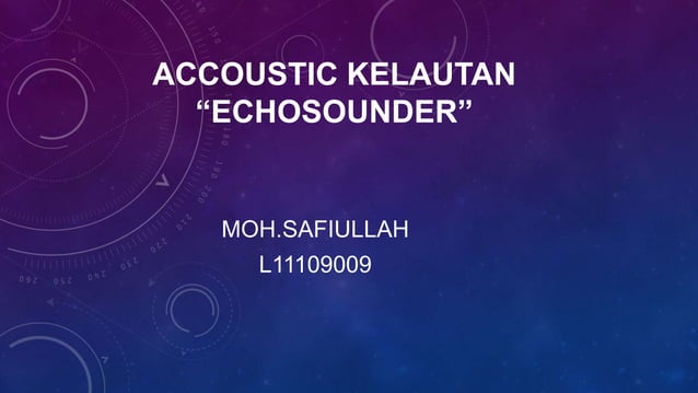 ECHOSOUNDERPresentation1 | PPTX
