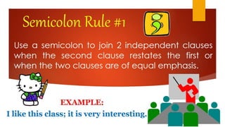 Presentation SEMICOLON | PPT