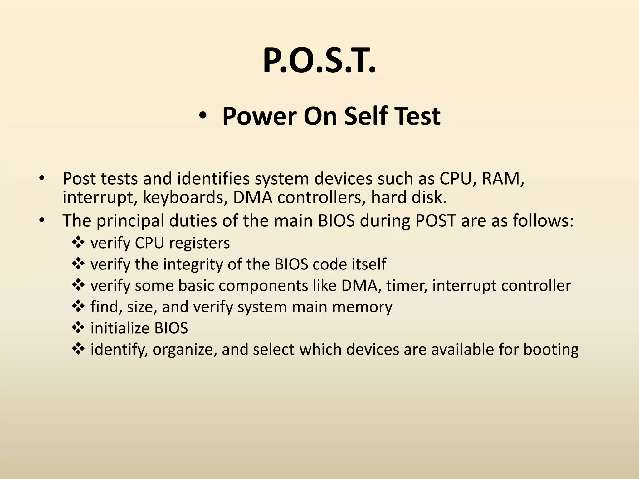 BIOS basic input output system | PPTX