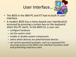 BIOS basic input output system | PPTX