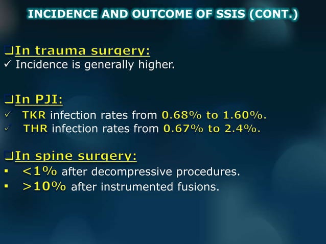 SURGICAL SITE INFECTION (SSI) | PPTX