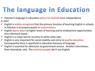 Language of Pakistan | PPTX