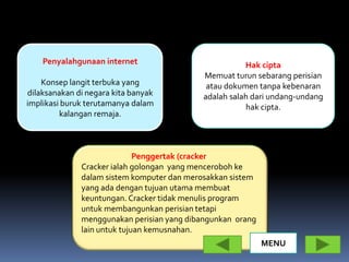 Etika penggunaan internet | PPTX