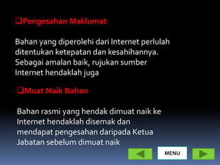 Etika penggunaan internet | PPTX