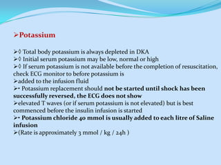 Diabetic ketoacidosis in children | PPTX