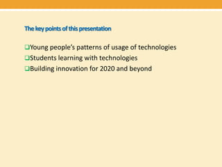 STUDENTS USES OF TECHNOLOGY | PPTX