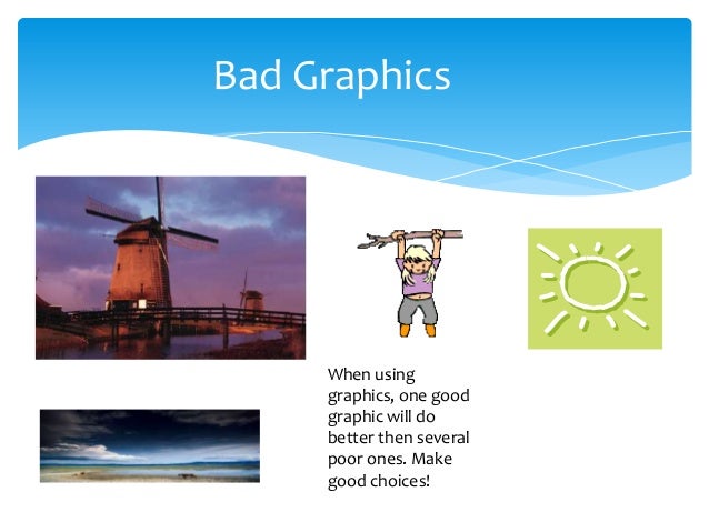 Good and Bad Power Point Examples Ed Tech