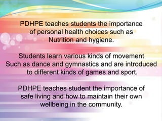 PDHPE Presentation | PPTX