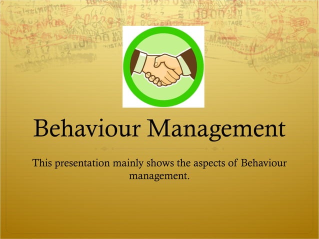 Behavior Management | PPT