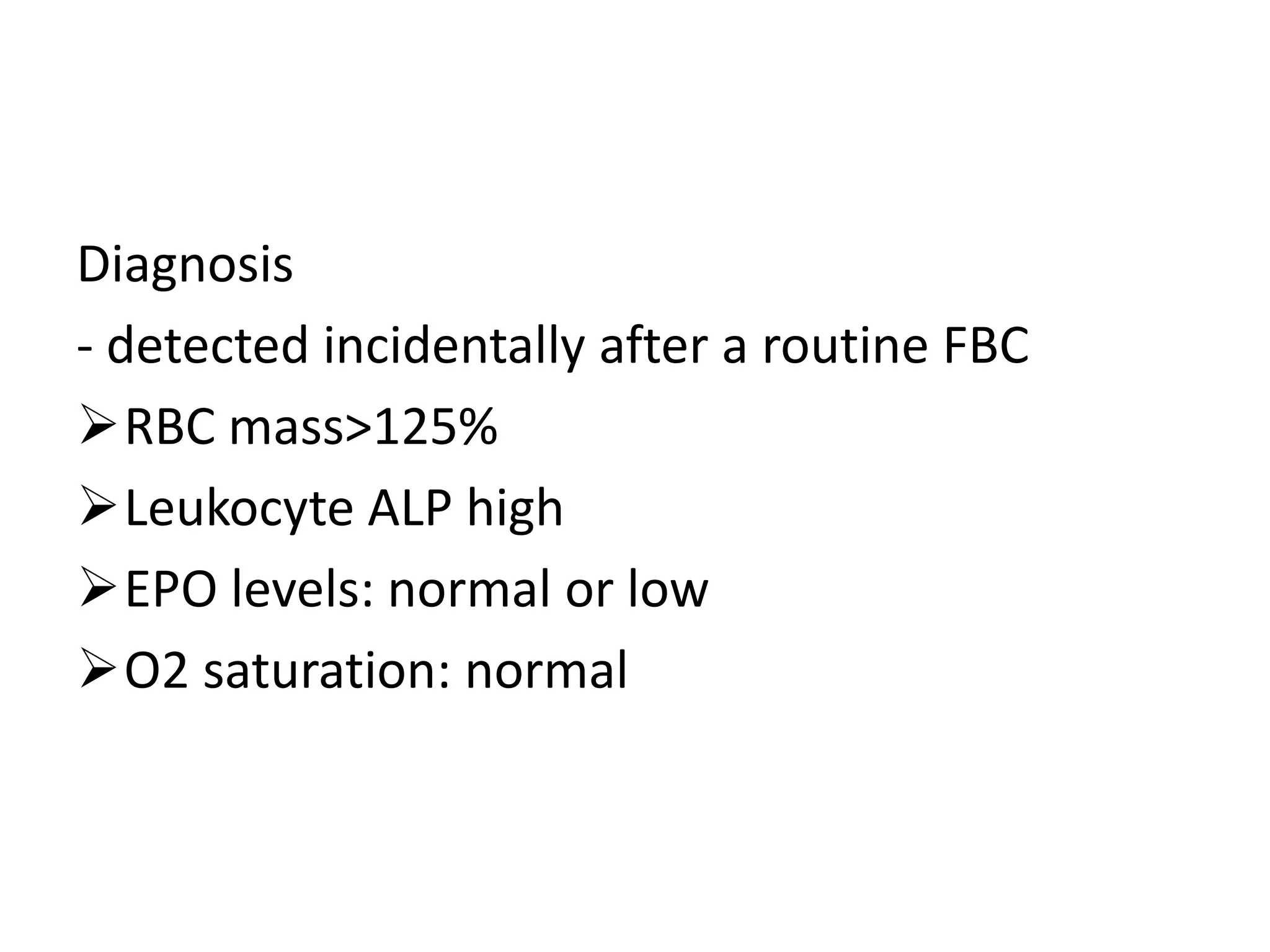 Polycythemia Rubra Vera | PPTX | Blood Disorders | Diseases and Conditions