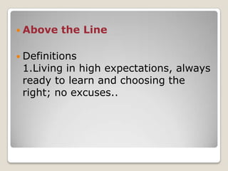Living Above The Line | PPTX | Physics | Science