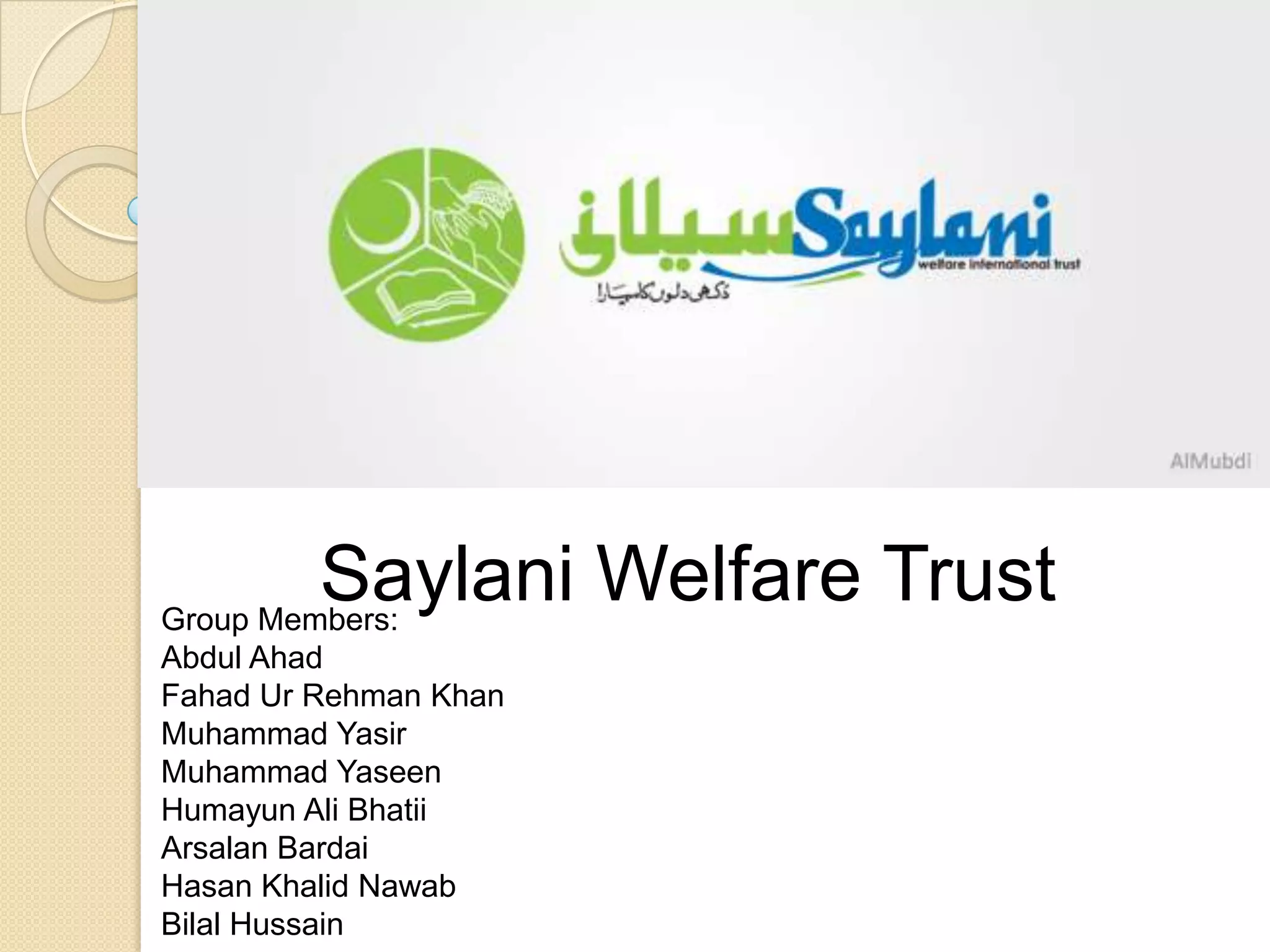 SAYLANI WELFARE TRUST | PPTX