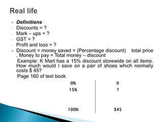 Power Point slides on Percentage for year 8s | PPTX