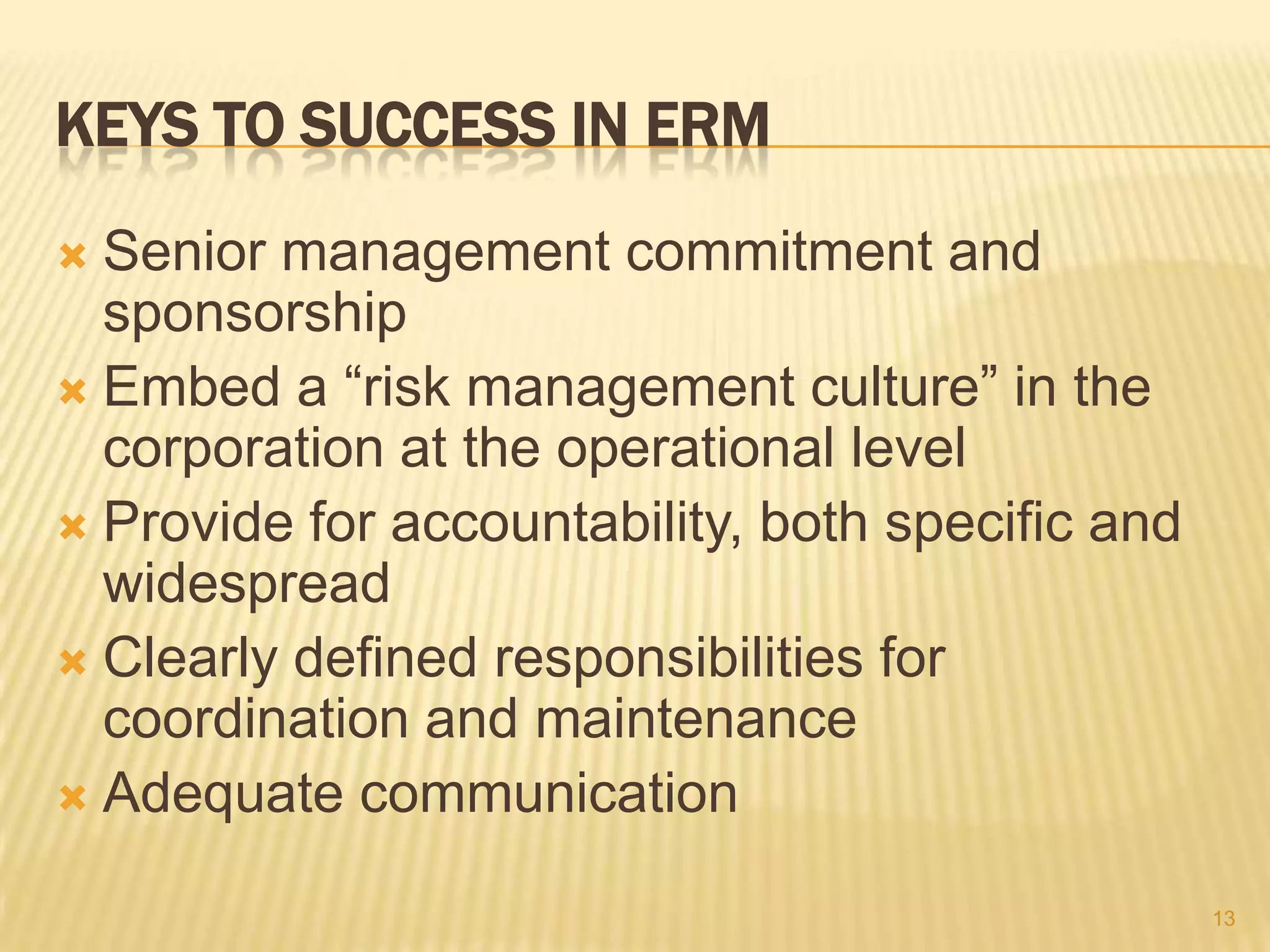Enterprise Risk Management | PPTX