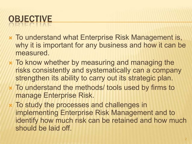 Enterprise Risk Management | PPT