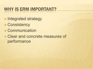 Enterprise Risk Management | PPTX
