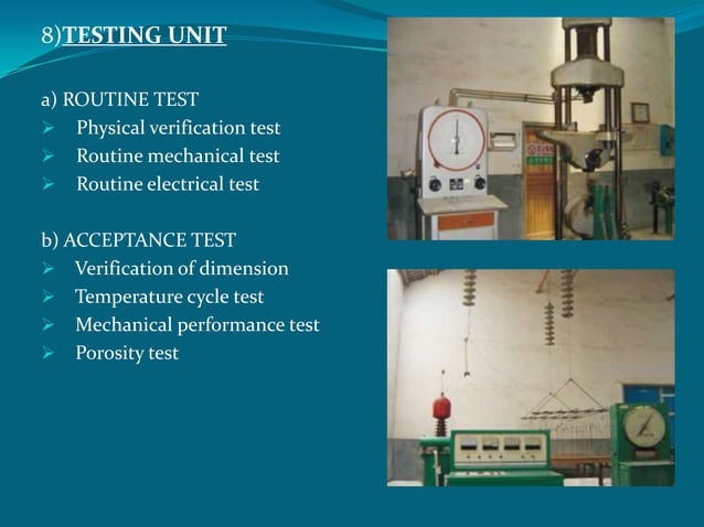MANUFACTURING OF INSULATORS AT BHEL(IP) Jagdishpur plant | PPTX ...