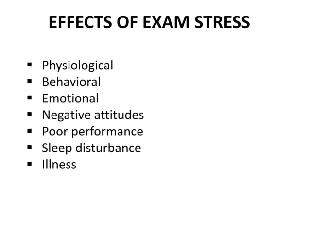 overcoming exam stress | PPTX