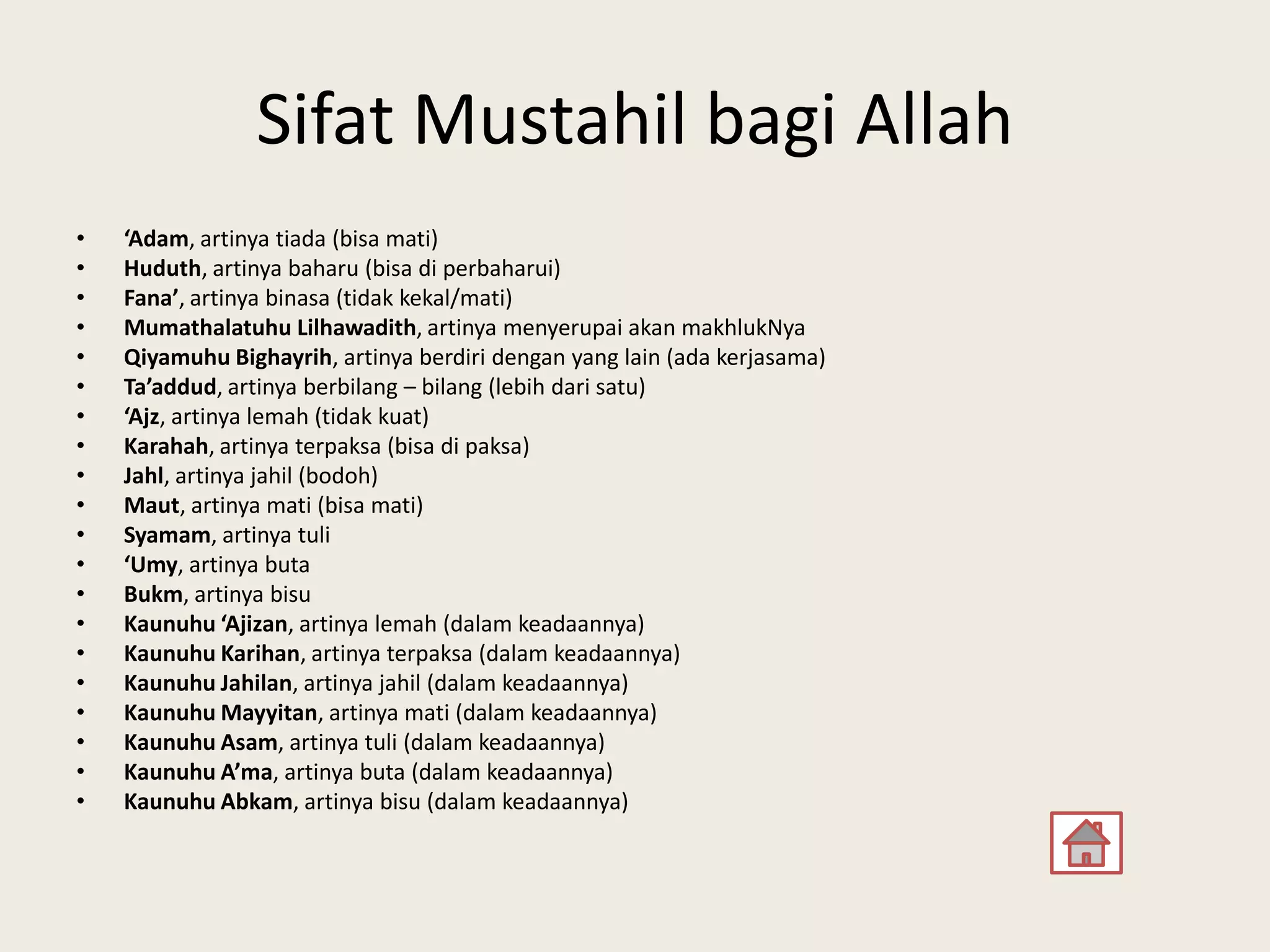 Sifat-sifat Allah | PPTX