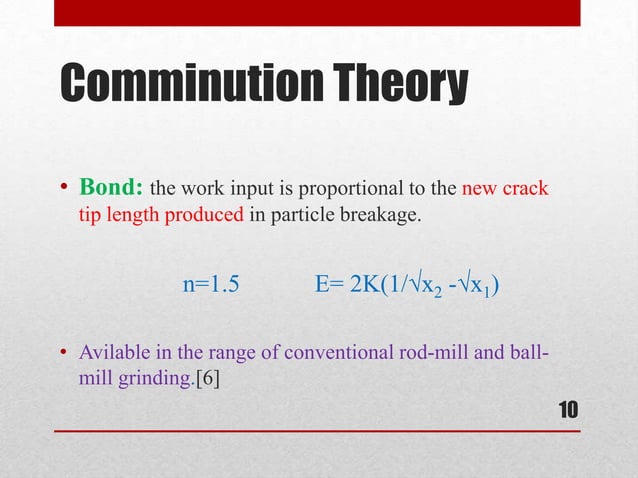 Comminution mechanism | PPTX | Physics | Science