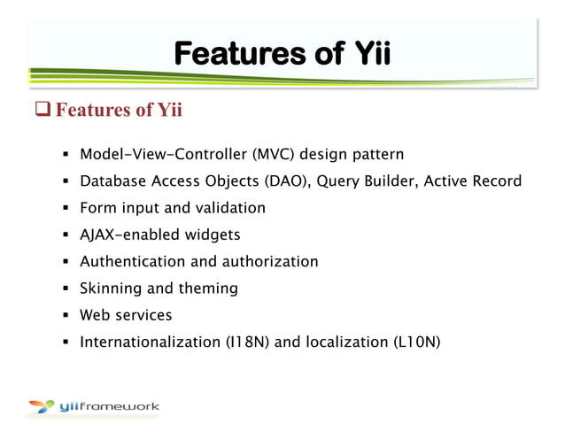 Introduce Yii | PPT
