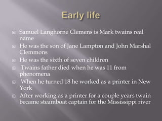 Eng 102 6pm Mark Twain | PPTX