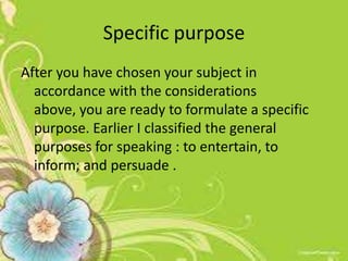 public speaking chapter 2 | PPT