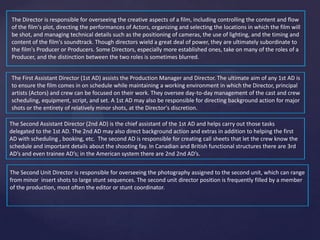 Job roles within the film industry | PPT