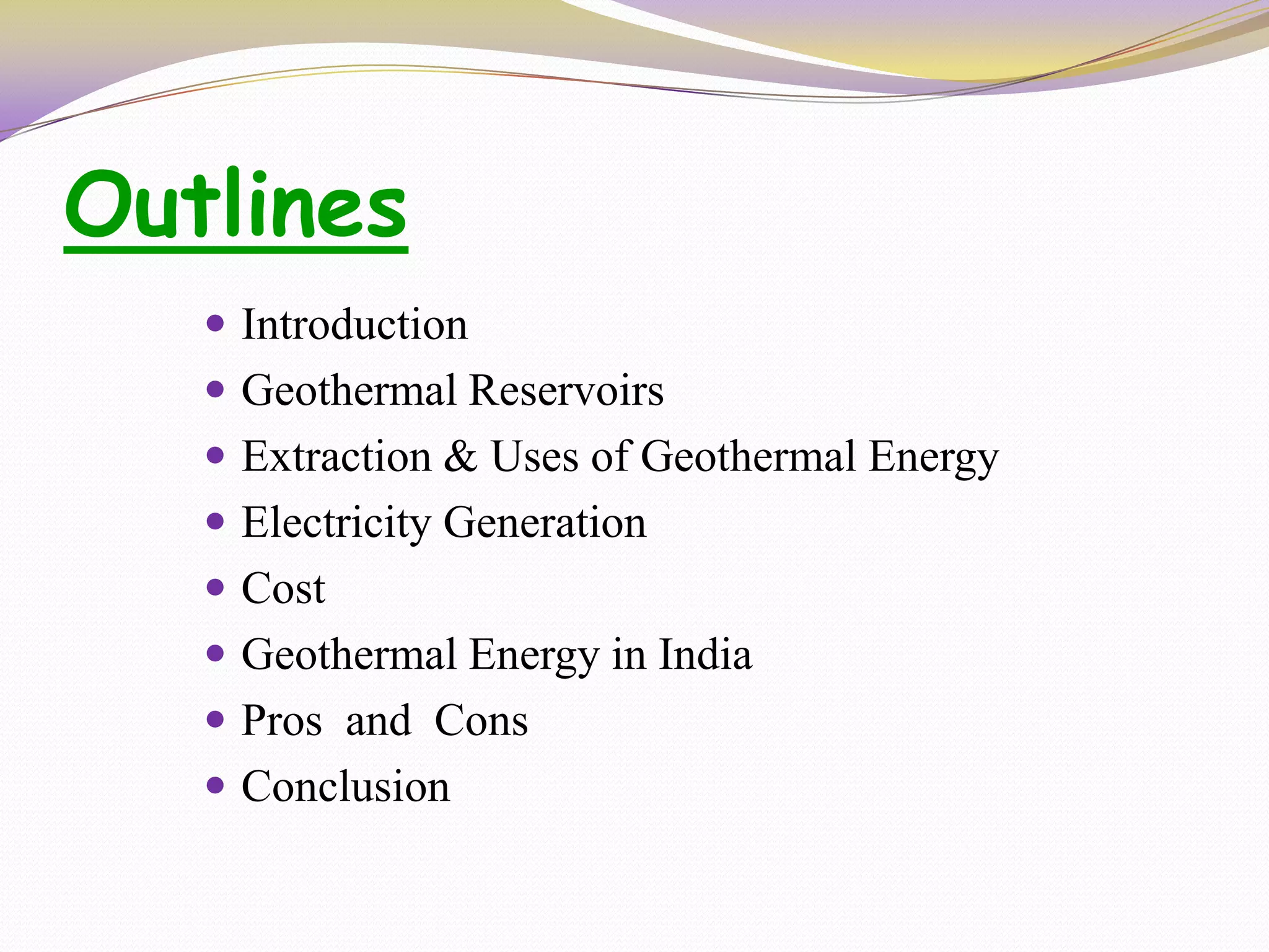 Presentation on Geothermal Energy | PPTX